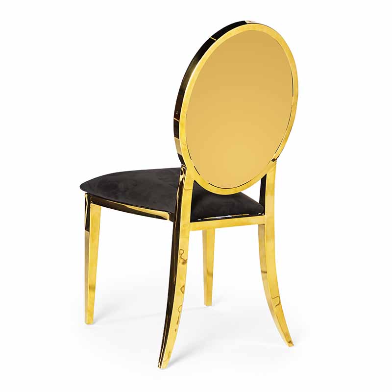 Hollywood Dining Chair Chroma Back Gold | Luxe Event Rentals LLC