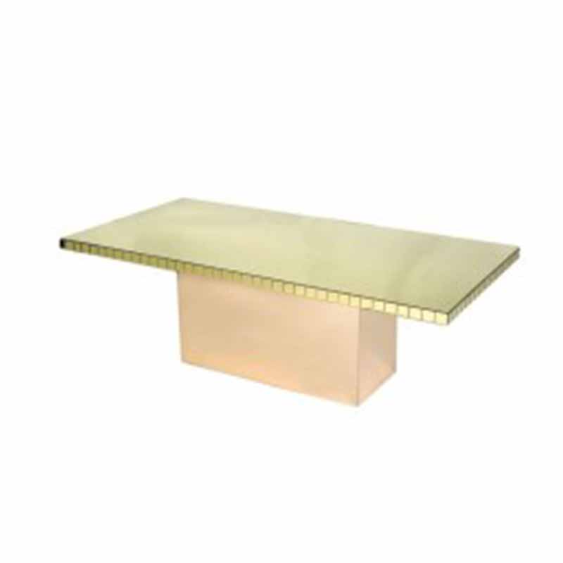 Chloe Dining Table Gold | Luxe Event Rentals LLC