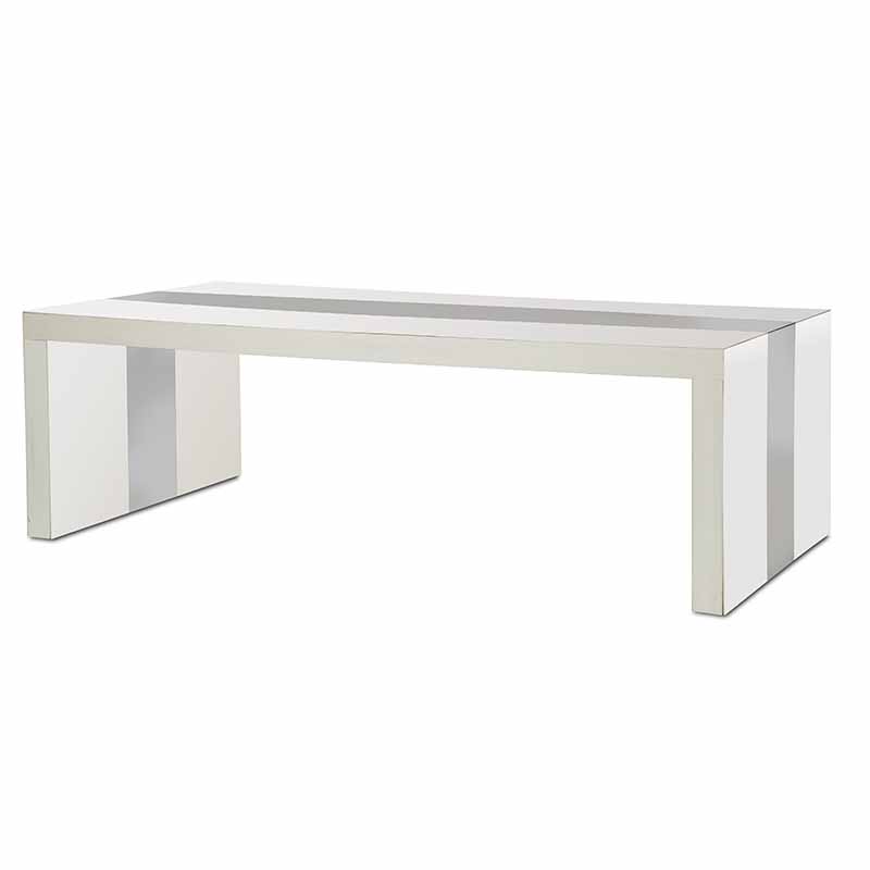 Waterfall Dining Table Stripe | Luxe Event Rentals LLC