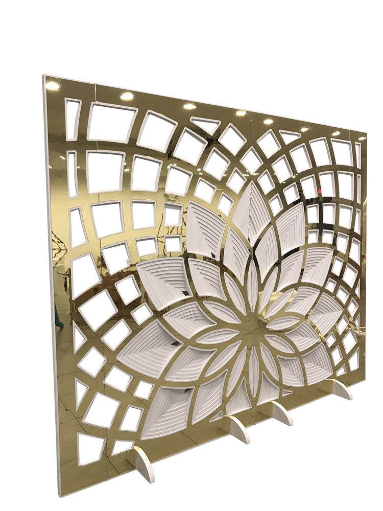 Carved Lotus Panel | Luxe Event Rentals LLC