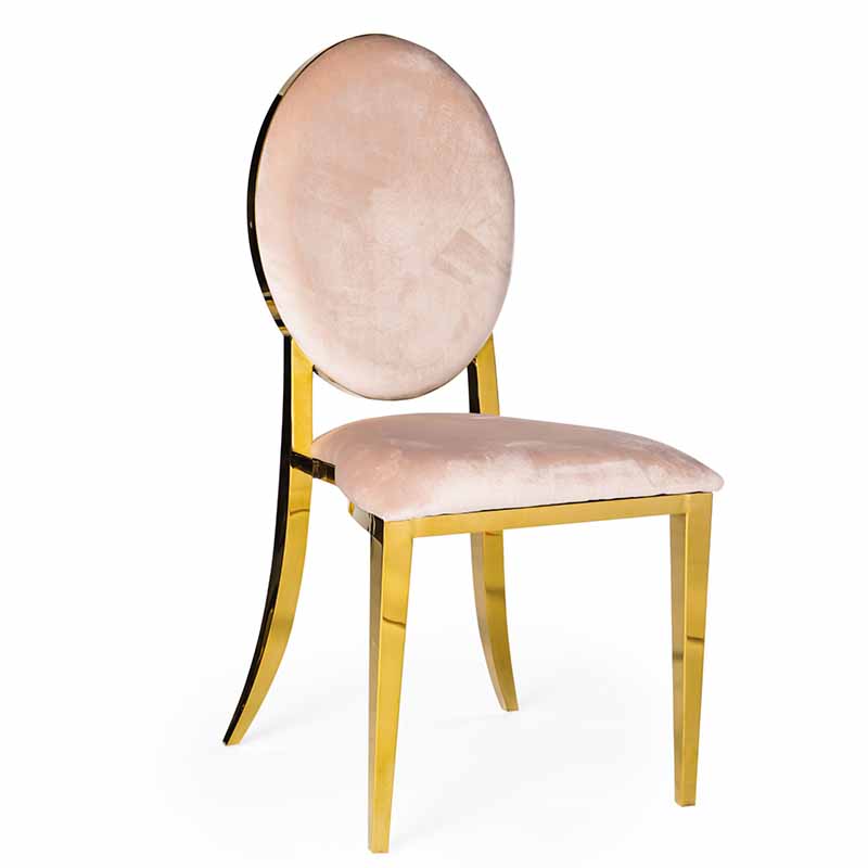 Hollywood Dining Chair Chroma Back Gold | Luxe Event Rentals LLC