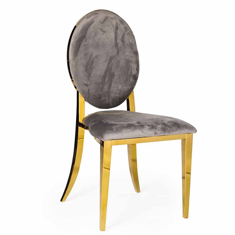 Hollywood Dining Chair Chroma Back Gold | Luxe Event Rentals LLC