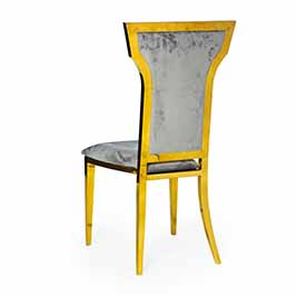 Tee Dining Chair Gold | Luxe Event Rentals LLC